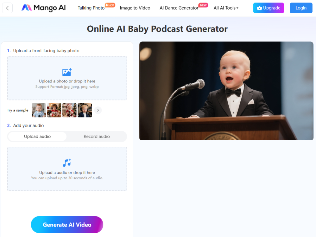 Mango AI Creates Adorable AI Baby Podcast Videos Within Minutes ...
